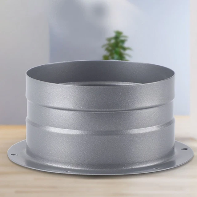 ADAPTER FLANGE CONNECTION Flange Adapter Galvanized Gray Metal Vent ...