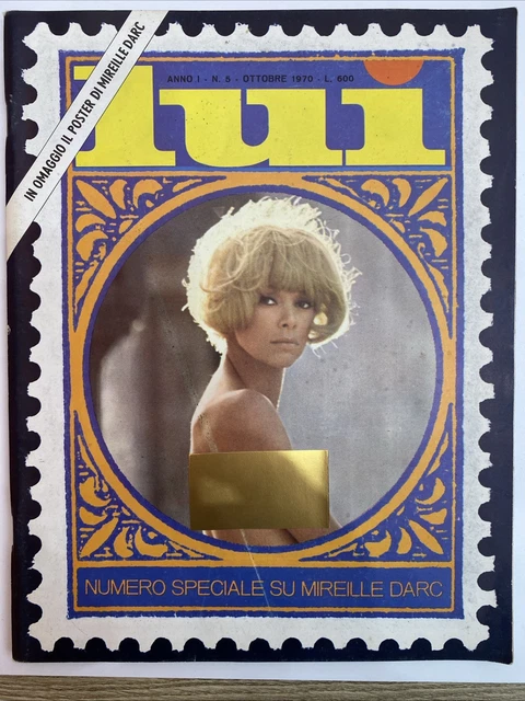 LUI RIVISTA VINTAGE Magazine Speciale Mireille Darc Anno I N.5 Ottobre ...