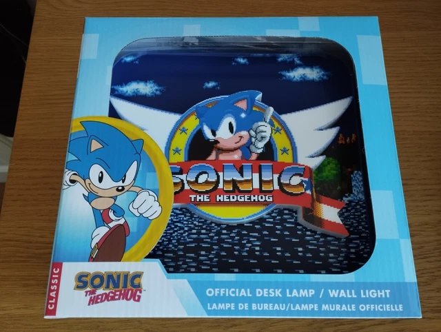 OFFICIAL SEGA SONIC The Hedgehog 3D Desk Lamp / Wall Light Mint In Box ...