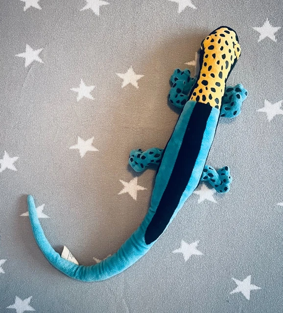 GECKO YELLOW NECK Rainforest Lizard Plush Toy Stuffed Animal Nature ...
