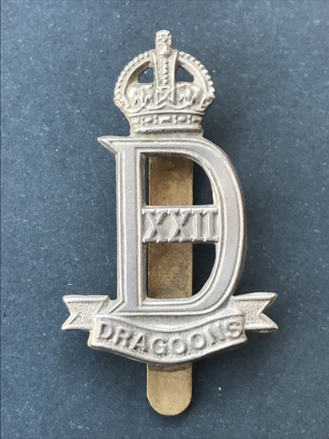 22nd Dragoons British Army Cap Badge Ww2 Armoured Corps £18 00