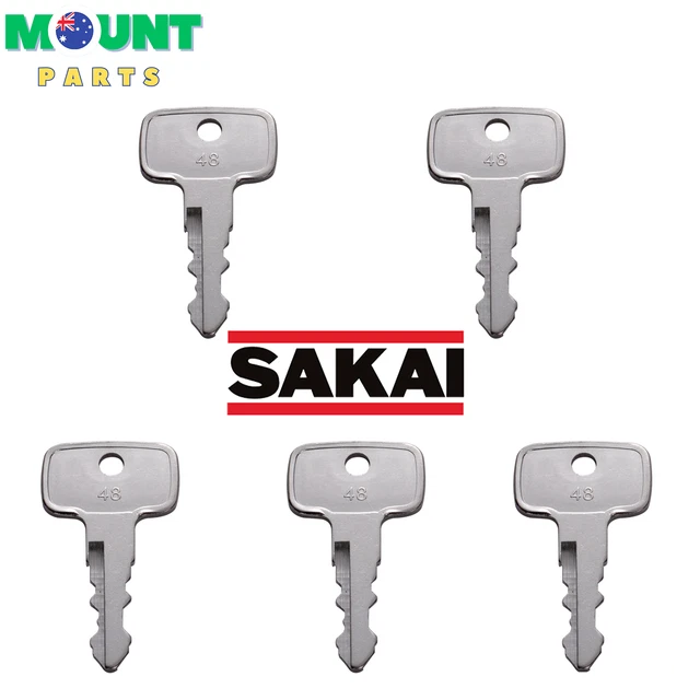 5 SAKAI ASPHALT Roller Compactor Equipment Ignition 974 Key 2820-00003 ...