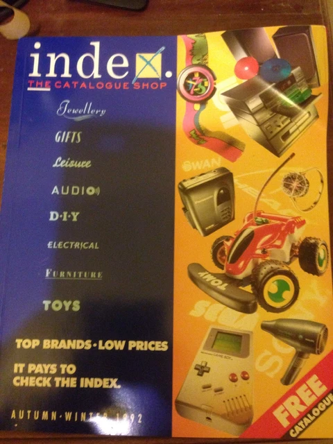1992 INDEX CATALOGUE autumn/winter ~ Vintage shop price guide (like ...