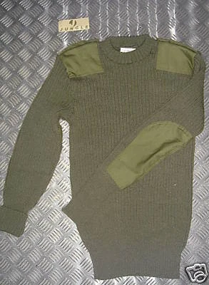 VÉRITABLE BRITISH ARMY, Vert Commando Laine Tricot Ras Cou Très Chaud ...