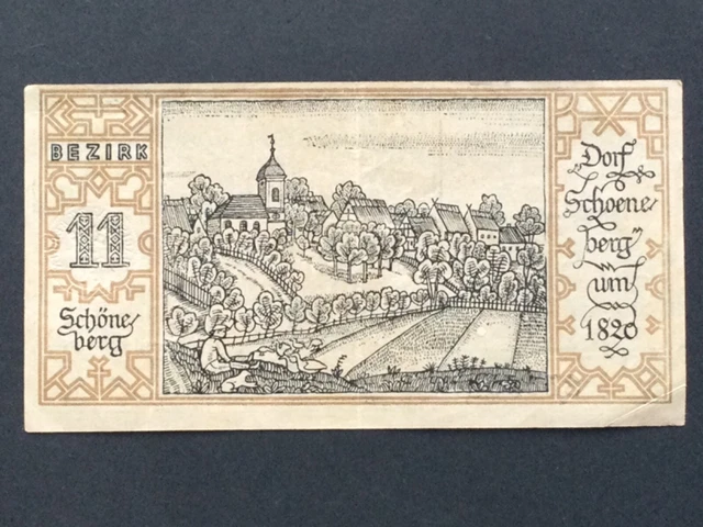 NOTGELD STADTKASSENSCHEIN BERLIN 1921, 50 Pfennig, Bezirk 11 ...