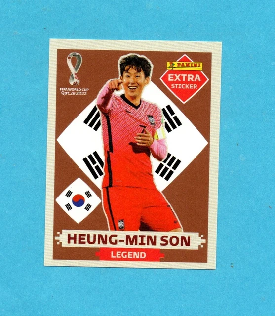 PANINI-QATAR 2022 WC-FIGURINA MIN SON-EXTRA STICKER BRONZO LEGEND-NEW ...