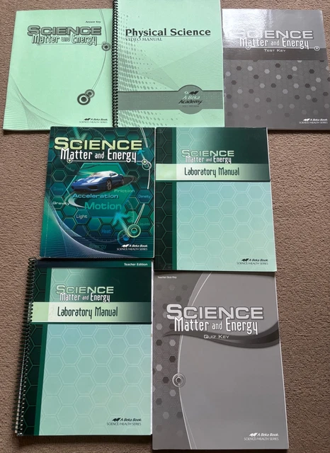 ABEKA 9TH GRADE Science Matter and Energy: Answer Keys, Text Book, Lab ...