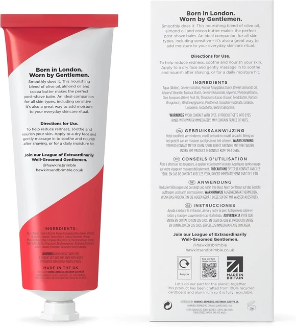HAWKINS & BRIMBLE after Shave Balm for Men -125 Ml Post Shaving Cocoa ...