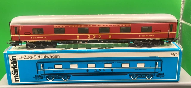 MARKLIN HO 4064 3-RAIL SLEEPING CAR type WLAB4um.33 OF THE DRG - BOXED ...