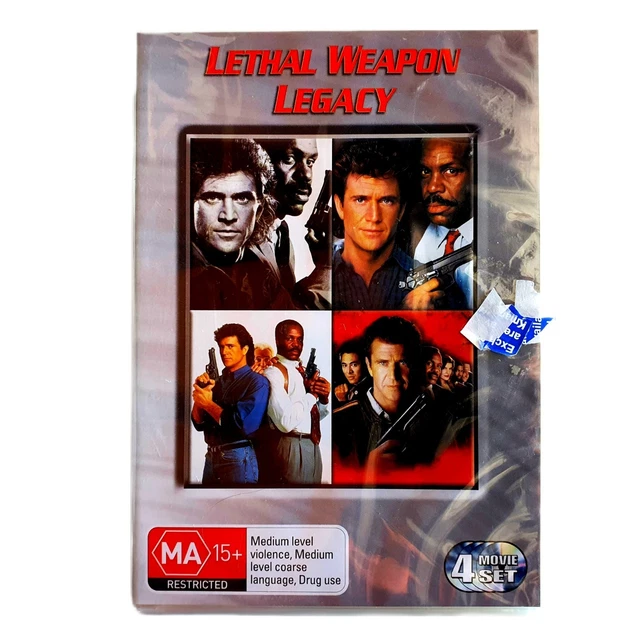 LETHAL WEAPON LEGACY 1-4 Complete Movie Set DVD Cop Action Comedy Mel ...