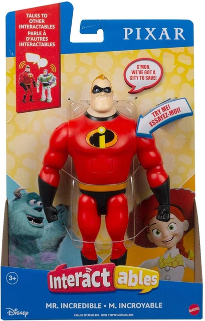 DISNEY PIXAR INTERACTABLES Mr Incredible Talking Action 8" £18.63 ...