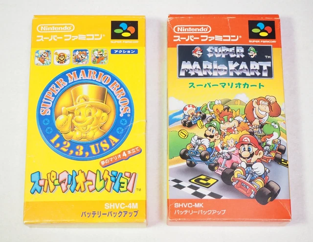 SUPER MARIO COLLECTION & Mario Kart (SNES, Nintendo Super Famicom ...