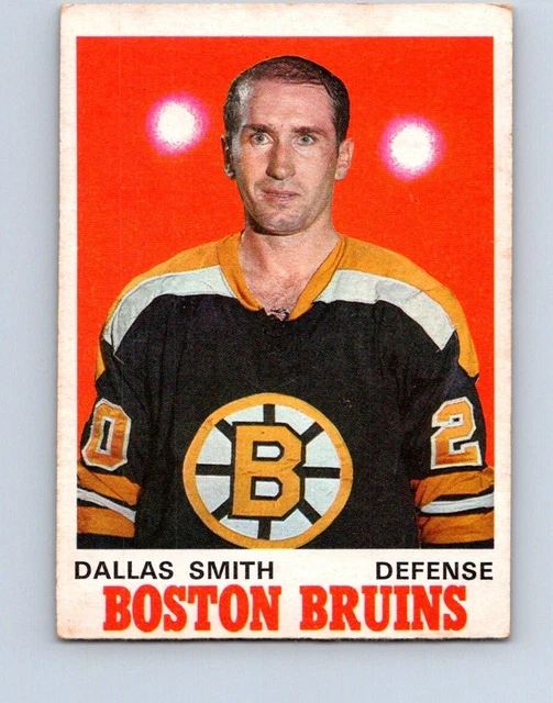 VINTAGE NHL Hockey Card Opc 1970 Dallas Smith Boston Bruins No2 $9.00 ...