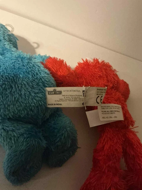 SESAME STREET ELMO & Cookie Monster 8” & 9" Plush Soft Toys Hasbro 2013 ...