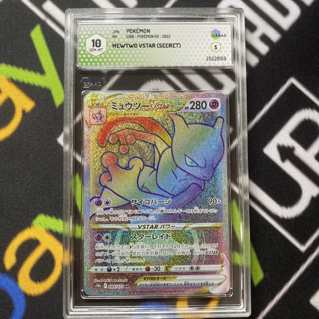 GRAAD 10 MEWTWO VSTAR HR 084/071 s10b Pokemon GO Japanese Card Holo ...