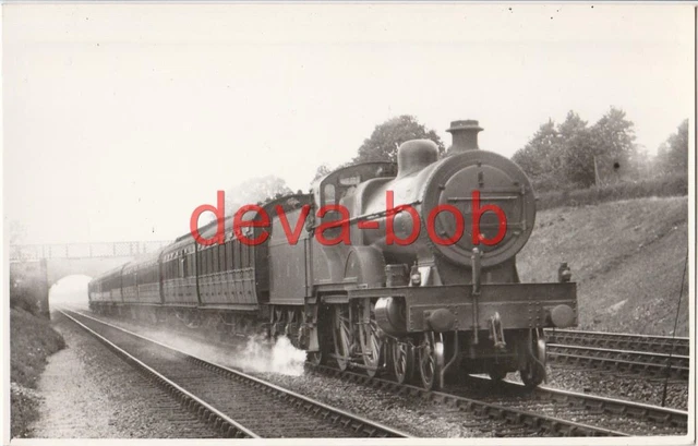 RAILWAY PHOTO LMS 4P Compound 1185 Elstree 1931 4-4-0 Loco £3.75 ...