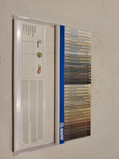MAPEI GROUT & Caulk Color Solutions Sample Kit - 36 Colors, Grout ...