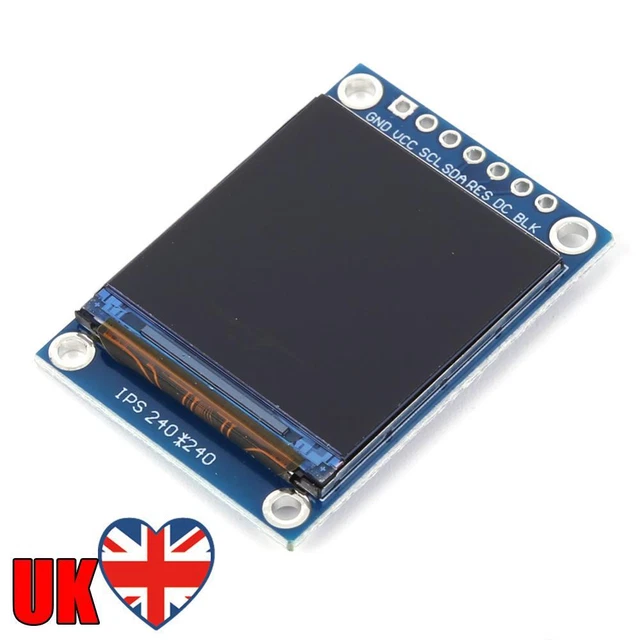 MODULO DISPLAY TFT 1,3 pollici interfaccia SPI ST7789 3,3 V 240x240 ...