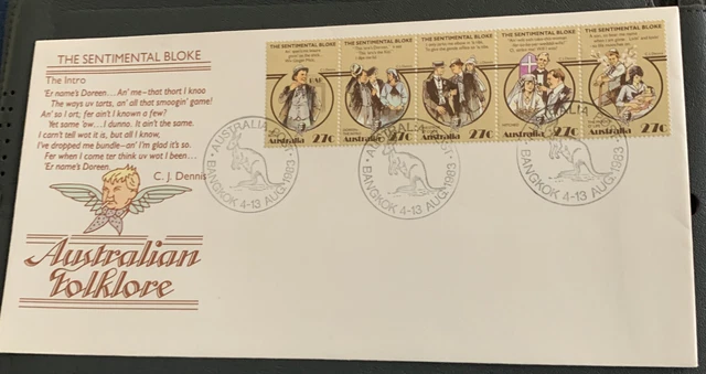 AUSTRALIA FDC 1983 Australian Folklore The Sentimental Bloke $2.75 ...