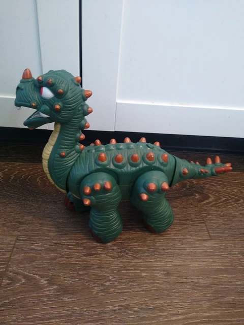 FISHER PRICE IMAGINEXT SPIKE JR. THE ULTRA GREEN DINOSAUR=Walks&Roars ...