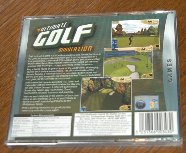 ULTIMATE GOLF SIMULATION Windows CD-Rom Game £4.38 - PicClick UK