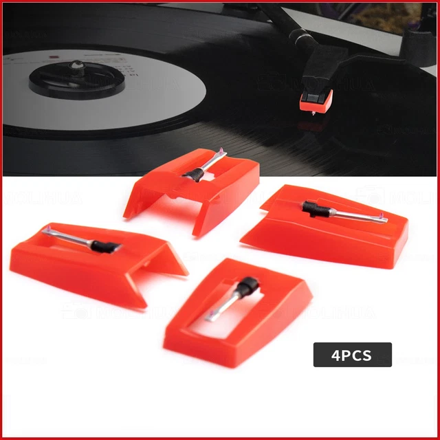 4X RECORD PLAYER Diamond Tip Stylus Needle Turntable For Gramophone ...