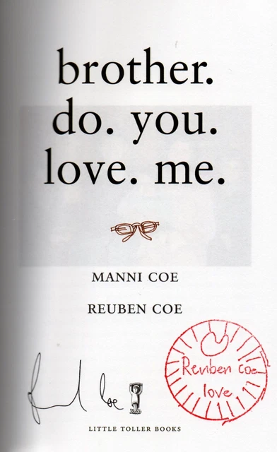 REUBEN COE SIGNIERTES Brother Do You Love Me Manni Down's Syndrom ...