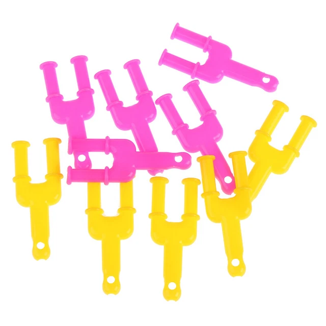 ACRYLIC MODEL Y Slingshot Loom Rubber Band Clips Plastic Jewelry ...