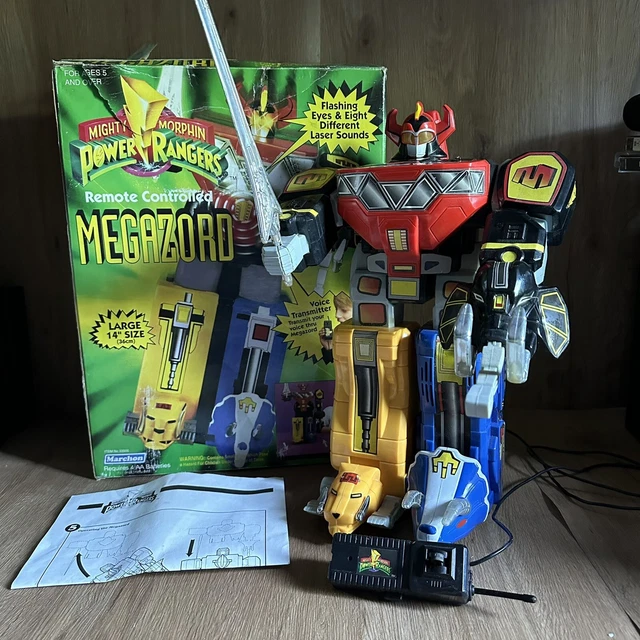 MIGHTY MORPHIN POWER Rangers 14” Remote Controlled Megazord 1994 ...