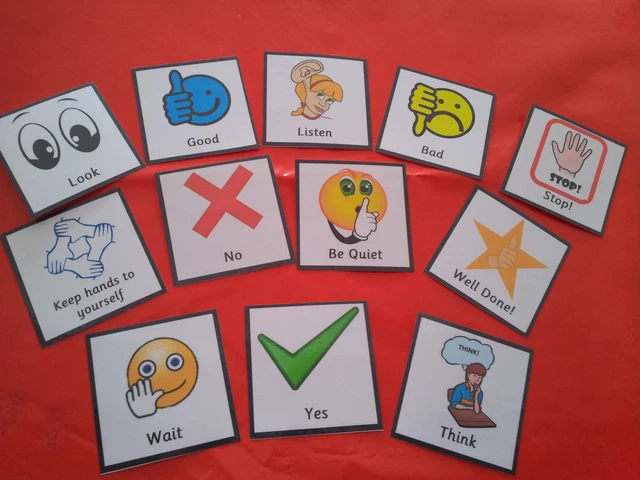 BEHAVIOUR VISUAL CARDS - Special Needs / Communication/ Autism/ Sen ...