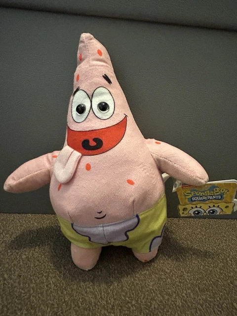 SPONGEBOB SQUAREPANTS, PATRICK Star Plush Soft Toy, Nickelodeon - Brand ...