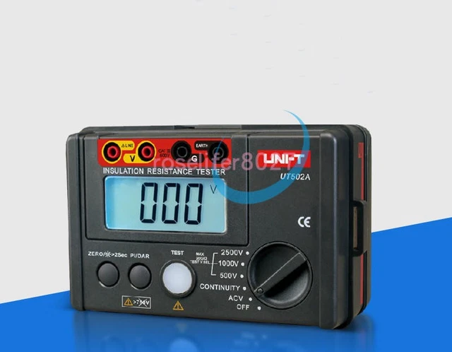 UNI-T UT502A 2500V Digital Insulation Tester Ohm Megohmmeter Light ...