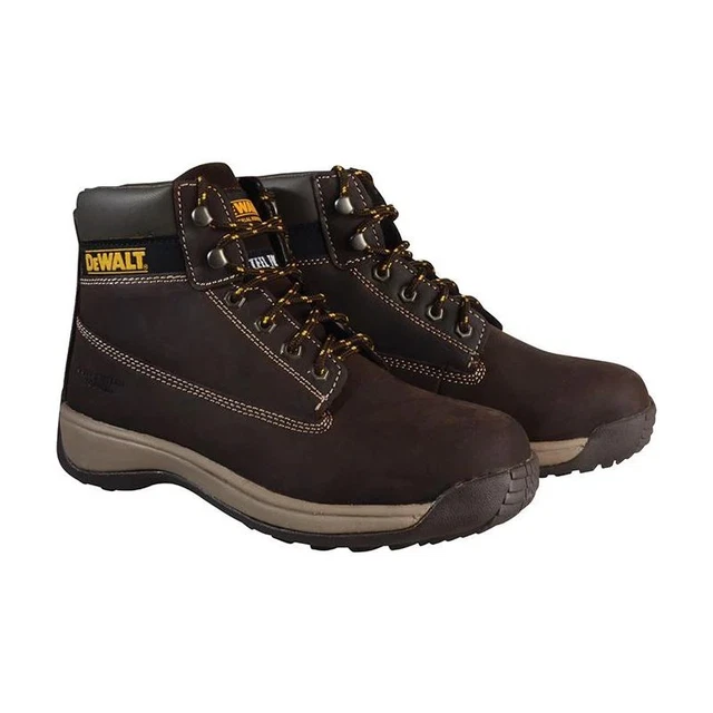 DEWALT DEWAPPREN7B HEAVY Duty Safety Boots Steel Toe Waterproof Brown ...