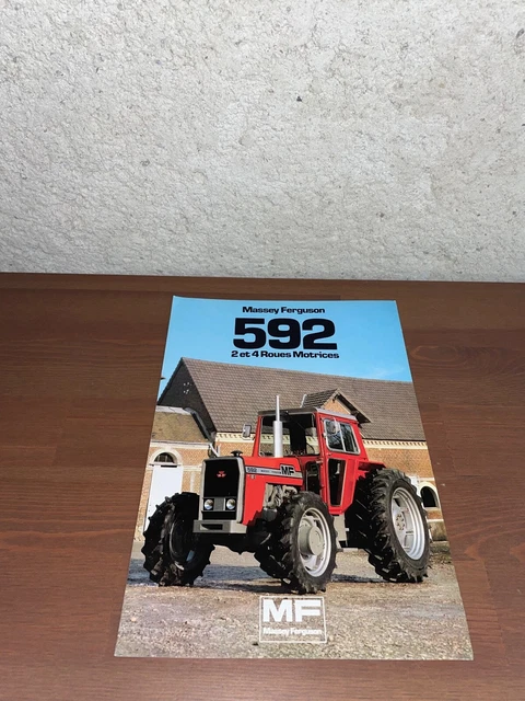 BROCHURE PROSPEKT PROSPECTUS TRACTEUR MASSEY FERGUSON 592 tractor-traktor-someca EUR 9,99 ...
