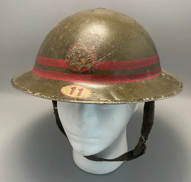 WW2 NATIONAL FIRE Service MKII Helmet 1939 Dated £125.52 - PicClick UK