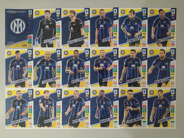 PANINI CALCIATORI ADRENALYN 2023-24 2024 Inter Squadra Completa 18 Card EUR 12,00 - PicClick IT