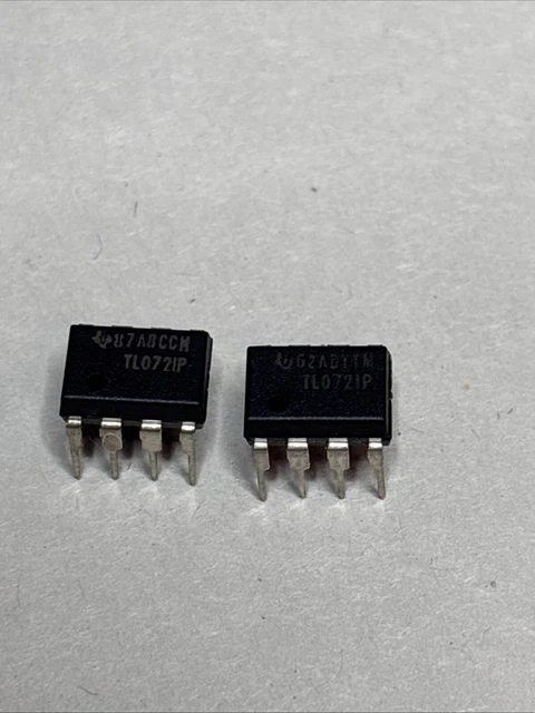 PAIR TEXAS INSTRUMENTS TL0721IP Op-Amp Dual Operational Amplifier IC ...