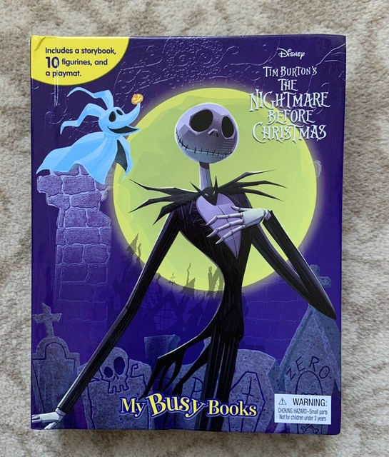 DISNEY THE NIGHTMARE Before Christmas My Busy Books with 10 Figurines ...
