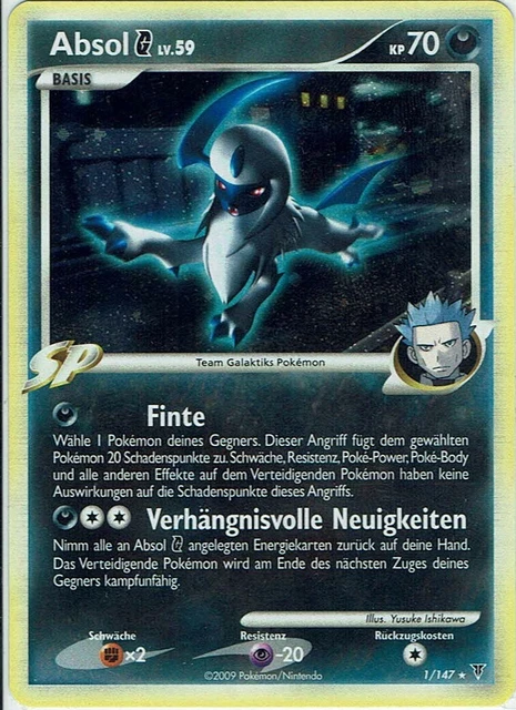 POKEMON MAPPA FIGURINE Ultimative Sieger No. 1/147 Assiale Holo Tedesco ...