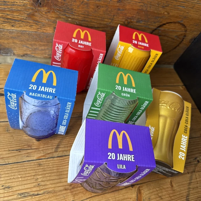 MC DONALDS LIMITED EDITION 2025 Coca Cola 6 Gläser inkl🏆Gold 20 Jahre ...