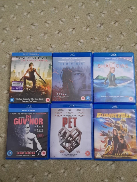 BUMBLEBEE, PET, SHALLOWS, Revenant, The Guvnor, Resident Evil Final ...