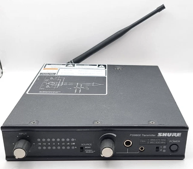 SHURE PSM600 WIRELESS IEM In Ear Monitoring System £249.99 - PicClick UK