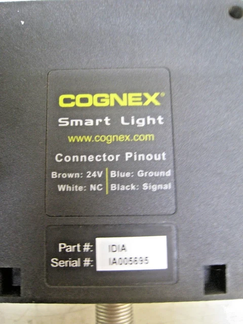 COGNEX SMART LIGHT Connector Pinout Smart Light Part No. IDIA FREE ...