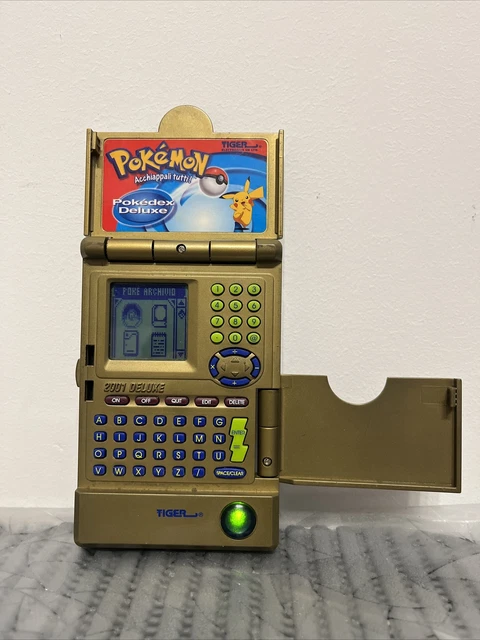 POKEMON POKEDEX Tiger 2001 Deluxe Gold Nintendo Game Freak ITALIANO ...