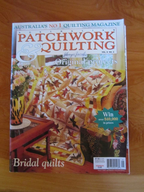 MAGAZINE AUSTRALIAN PATCHWORK & Quilting Vol. 9No. 3 Great **** Must ...