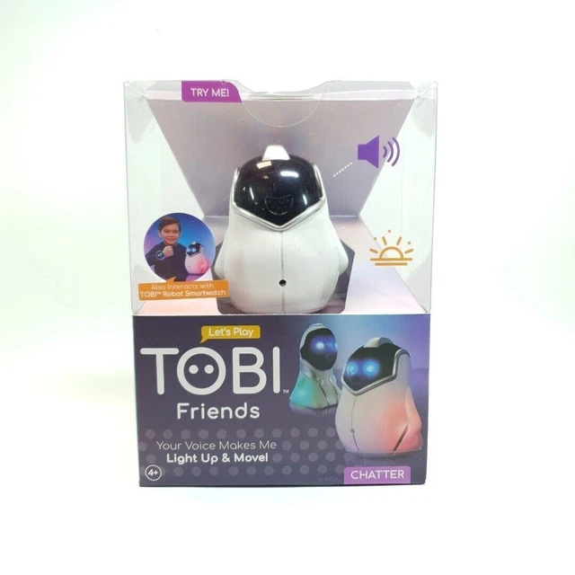 LITTLE TIKES TOBI Friends Chatter Interactive Robot Toy Light Up/Move ...