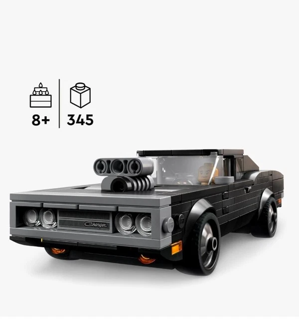 LEGO SPEED CHAMPIONS Fast&Furious 1970 Dodge Charger R/T 345 Piece Set ...