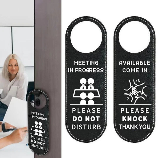 Pu Door Sign Please Do Not Disturb Door Hanger Hotel Bulletin Board