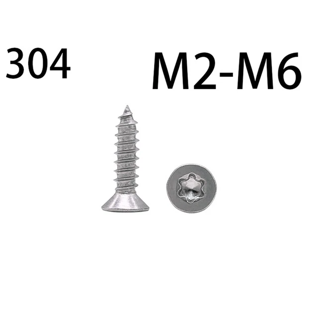 304 STAINLESS STEEL Torx Socket Pan Head Self Tapping Screws M2 M3.5 M4.2 M4.8 $18.99 - PicClick CA