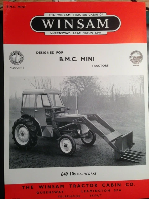 WINSAM CAB SALES leaflet bmc mini tractor £10.00 - PicClick UK